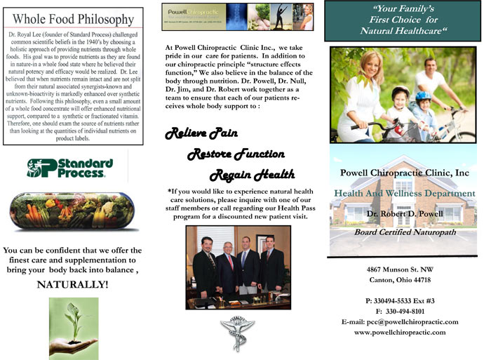 Wellness Brochures | Powell Chiropractic Clinic, Inc.