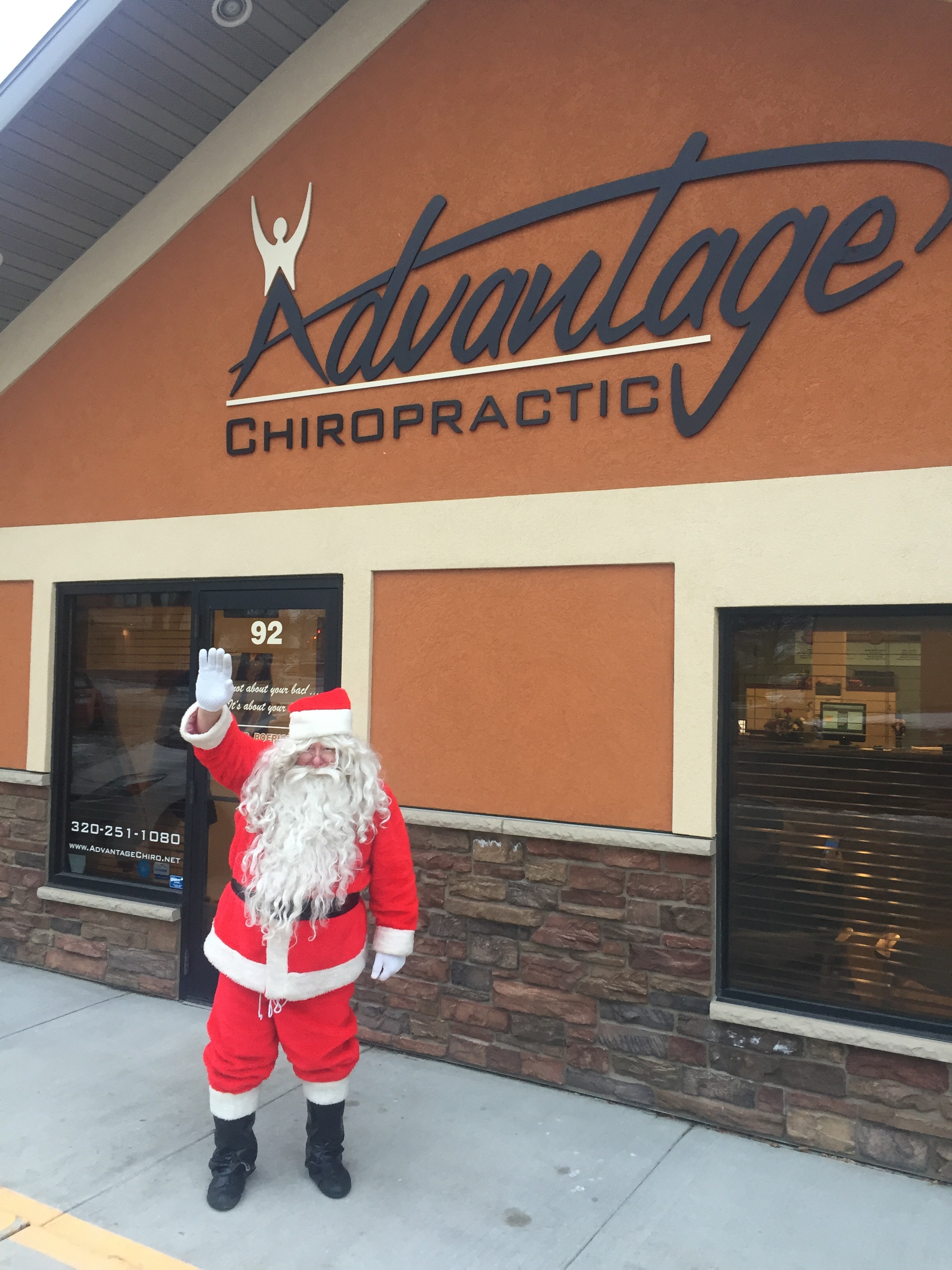 Santa Gets Ready for the Big Day | Advantage Chiropractic