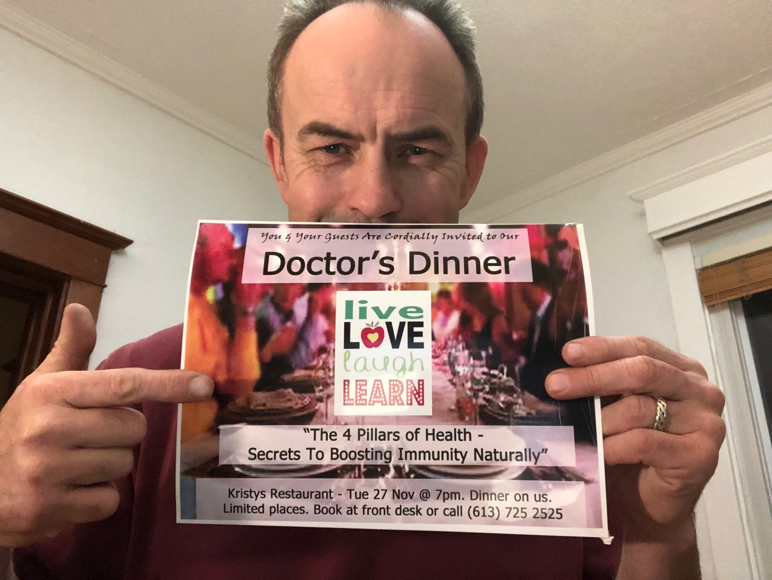 chiropractor west ottawa presents The Doctors Dinner