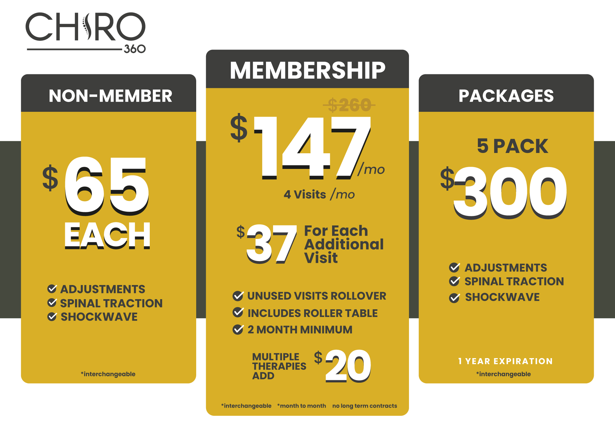 Chiro 360 Pricing