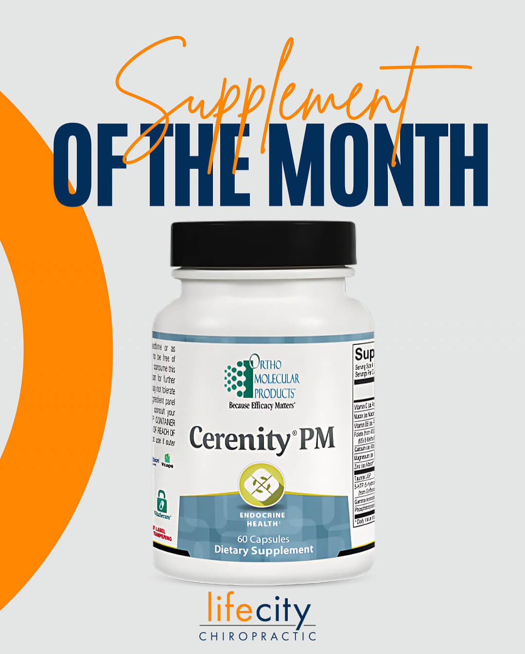 Supplement of the Month: Cerenity PM | Lifecity Chiropractic